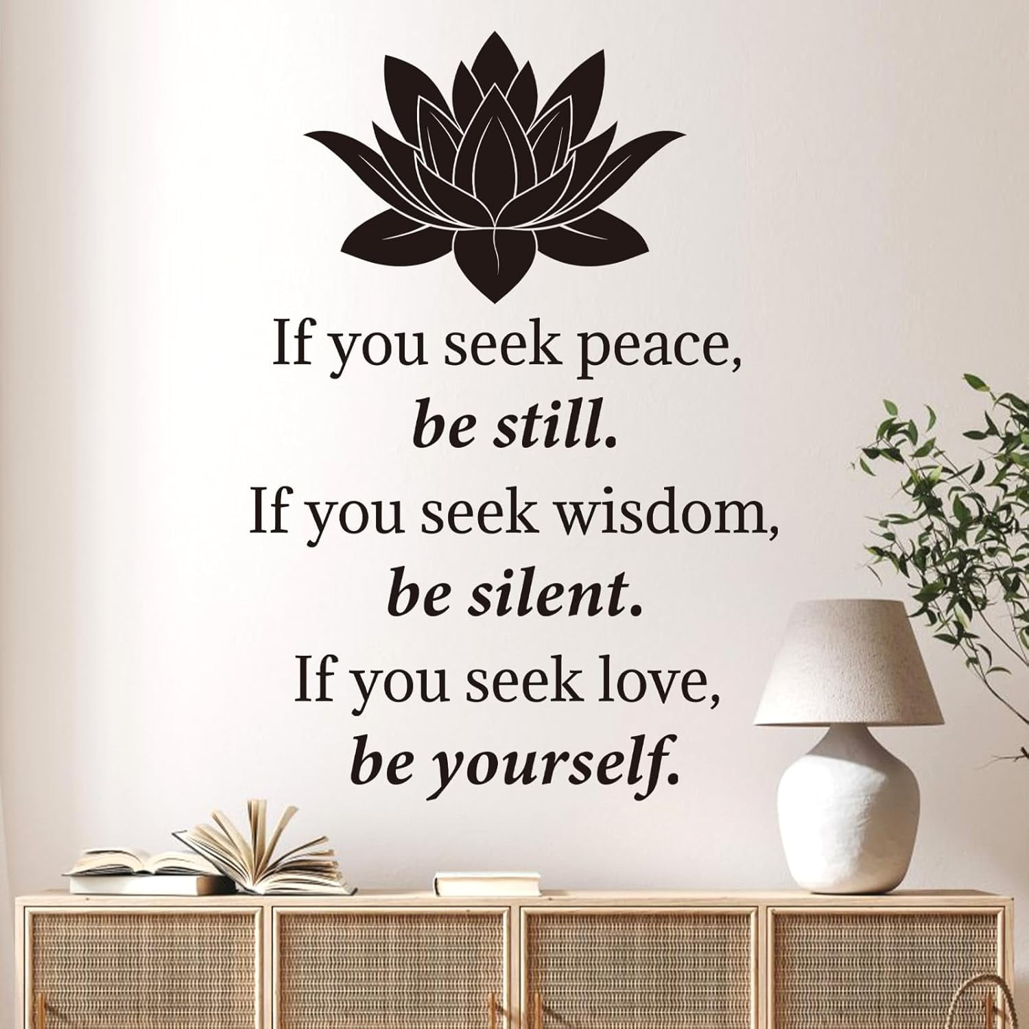 Click here for Hsmeiegadovf Decalmile Lotus Buddha Wall Decal Quo... prices