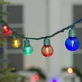 Indoor/Outdoor 100-Count LED Super Bright G30 Christmas Lights ...