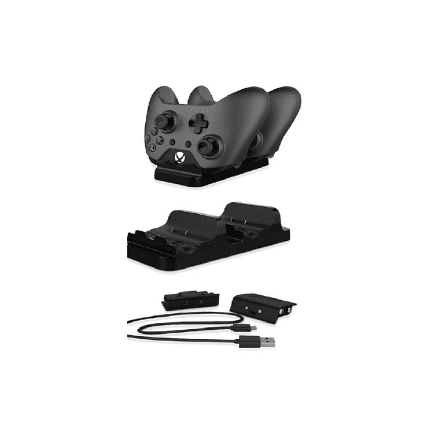 Carga Y Juega Base Cargadora Doble Para Controles Xbox Negro | Walmart en línea
