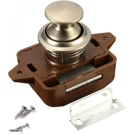RV Cabinet Mini Push Button Latch Locks, Latch Knob Push Button Catch ...