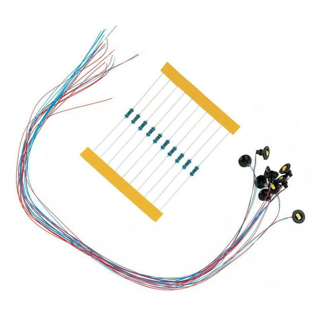 10 Pieces 1/87 Scale Train Lamp Miniature Garden Street Scenery DIY ...