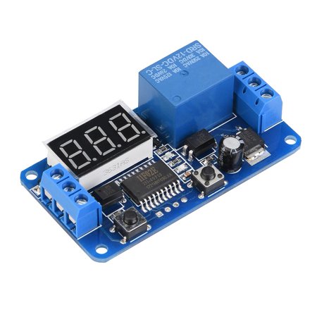 Timer Module, Self Locking Switches 0-999s Counting Time Relay Switch Low Power Consumption Key ...