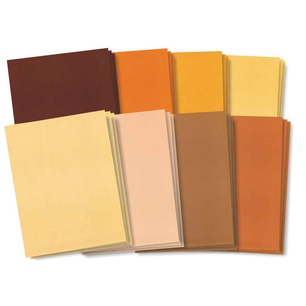 Roylco® Skin Tone Craft Papers - 48 sheets per pack, Set of 3 packs ...