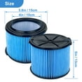 VF3500 Shop Vac Filter Compatible with Ridgid 3-4.5 Gallon Wet/Dry ...