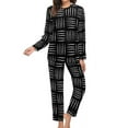 Check Print Pajamas Women Modern Checkerboard Cute Sleepwear Spring 2 ...