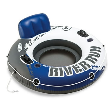 Intex River Run II 2-Person Water Tube Float w/ Cooler and Connectors ...