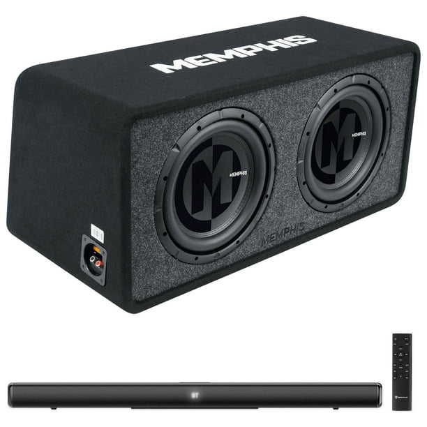 Memphis Audio PRXE12D2 1200w Dual 12" Subwoofers+Sub Box+Home Theater ...
