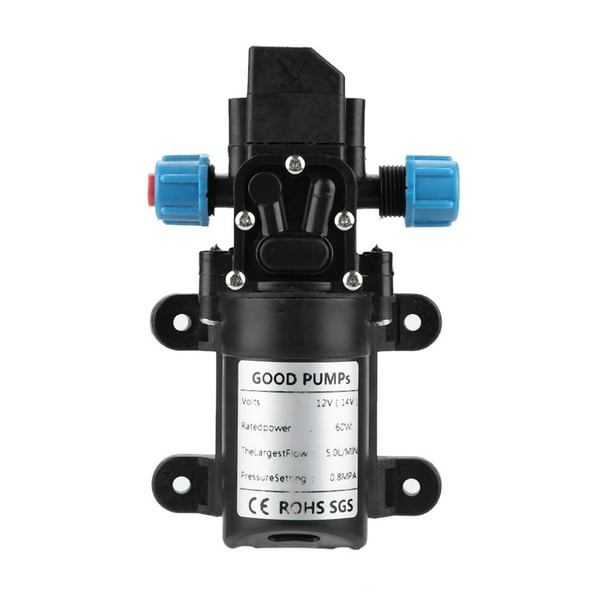 Micro Diaphragm Pump,12V/60W Water Pump 5L/Min Mini Water Pump Water ...