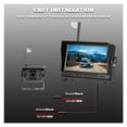 7 Inch Car Monitor Wireless Truck Backup Rear View Display And Wifi ...
