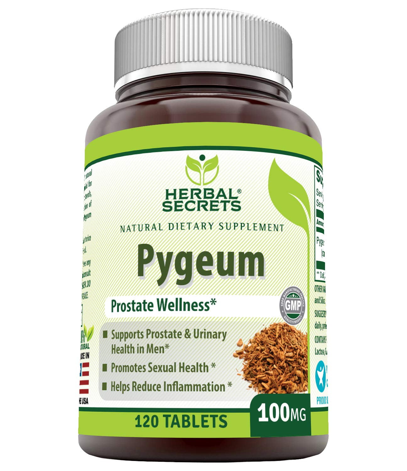 Herbal Secrets Pygeum 100 mg 120 Tablets - Walmart.com