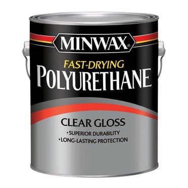 Minwax Water Based Clear Semi-Gloss Polyurethane Water Based 1 Gl ...