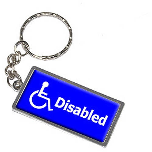 Handicapped Disabled Keychain Key Chain Ring - Walmart.com
