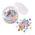 1Box Moonstone Beads Strands Dyed Holographic Beads Half AB Color ...