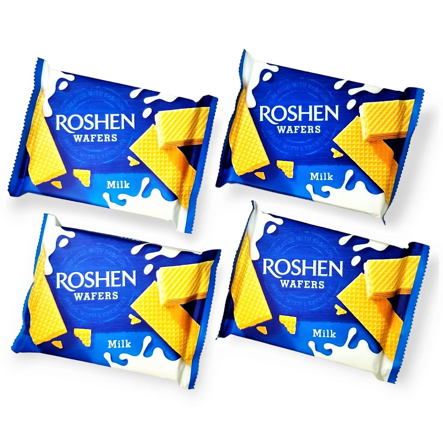 Roshen Crispy Flavorful Wafers Layered with Milky Filling, Kosher ...