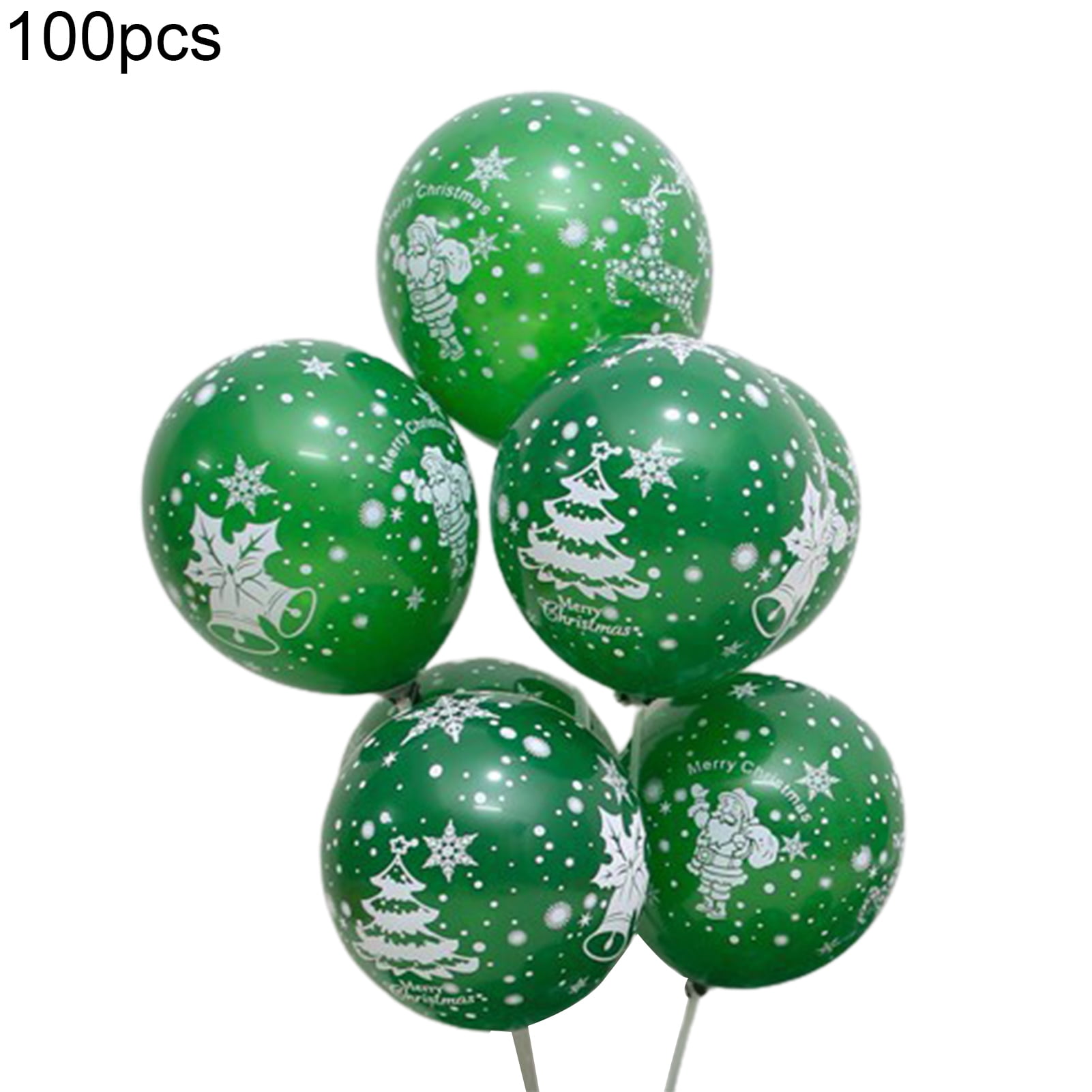 100 Pieces Christmas Latex Balloons, 12 Inch Red Green Balloons for ...