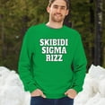 Skibidi Sigma Rizz Crewneck Sweatshirt Funny Goat Gyatt Meme Zoomer ...