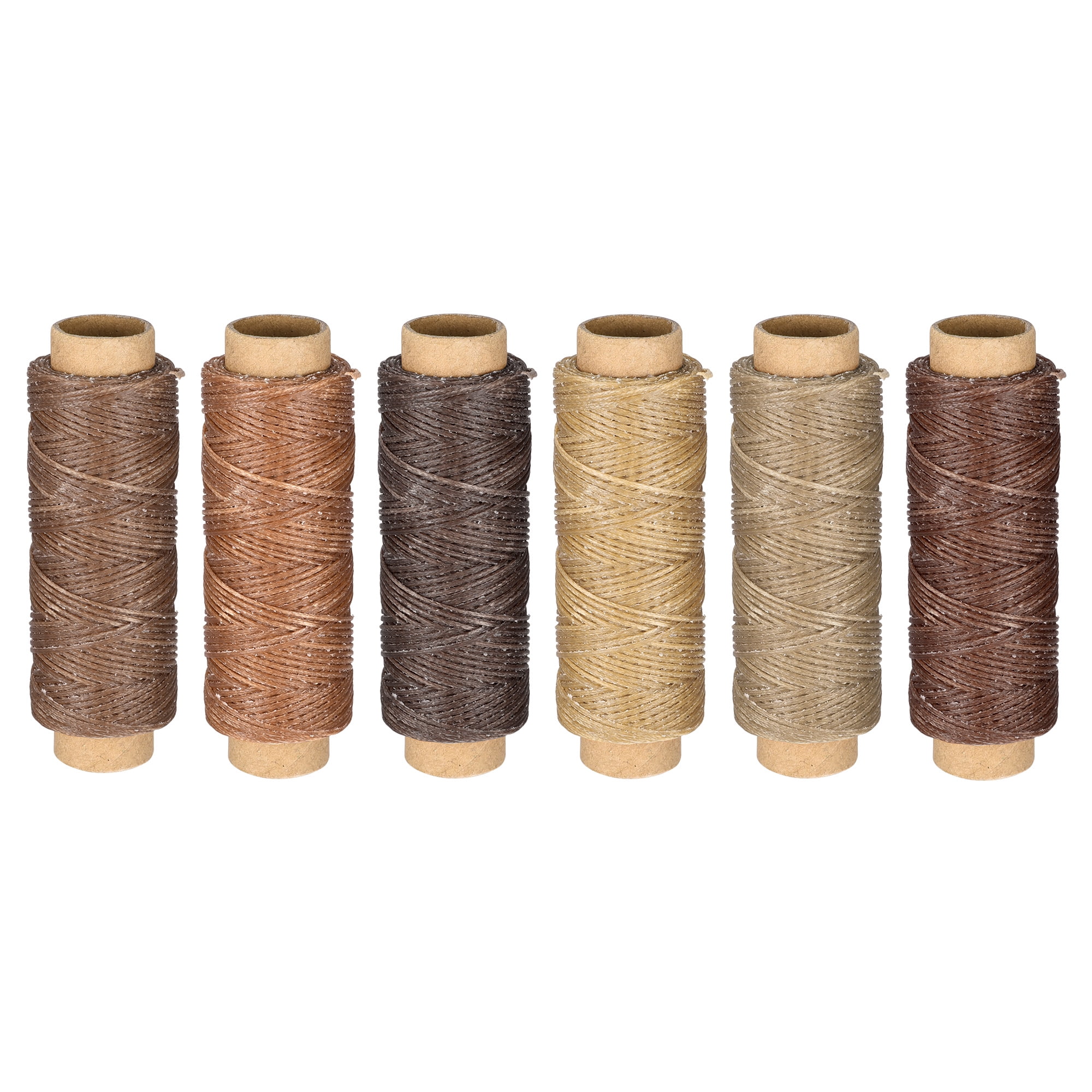 Leather Sewing Thread Set 55 Yards 150D/1mm Polyester Flat Wax Cord for ...