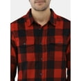 Burnside Men's Modern Fit Plaid Flannel Shirt with Long Sleeves, Sizes ...