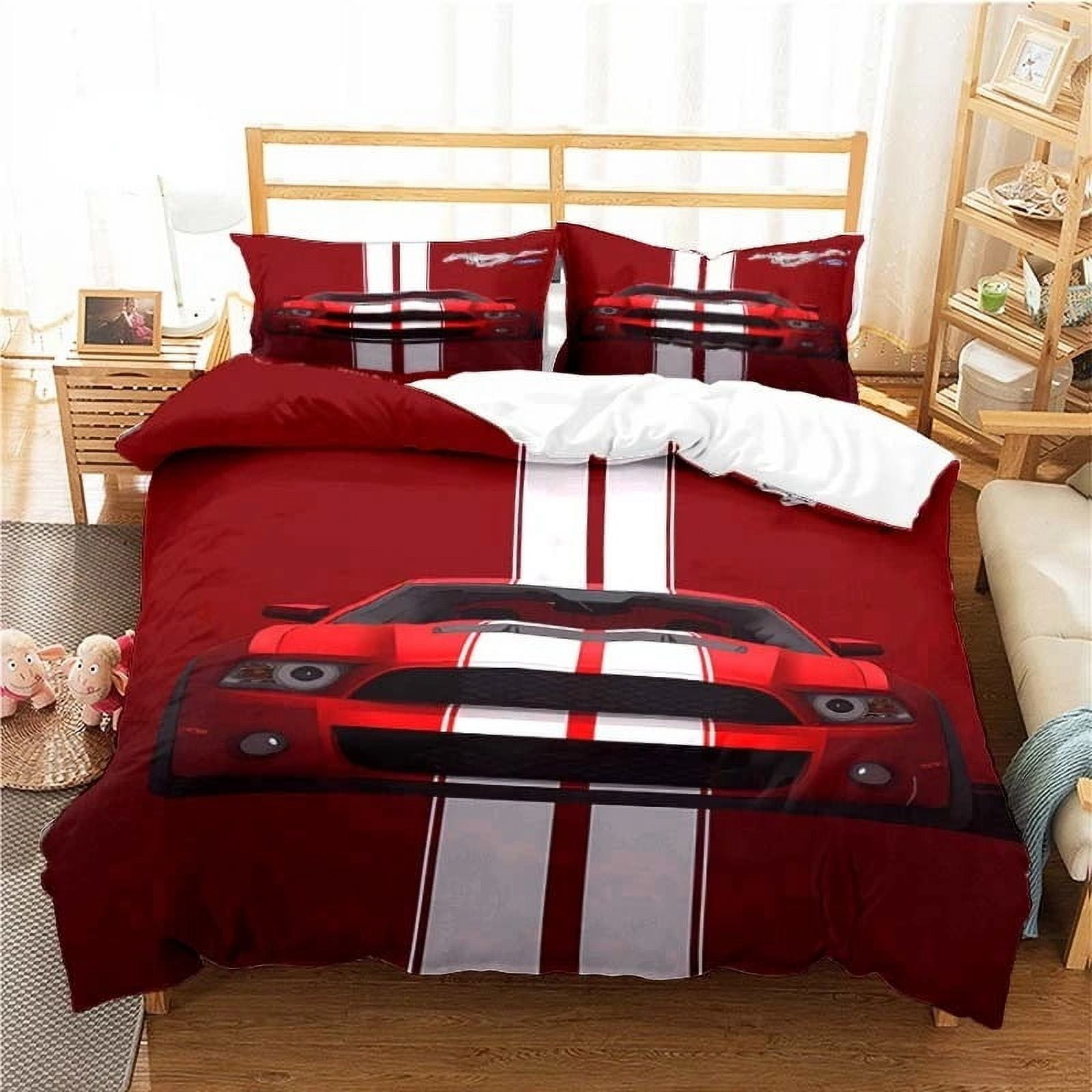 Click here for Yingd X2224 Bed Sheetsmustang Car Pattern Duvet Co... prices