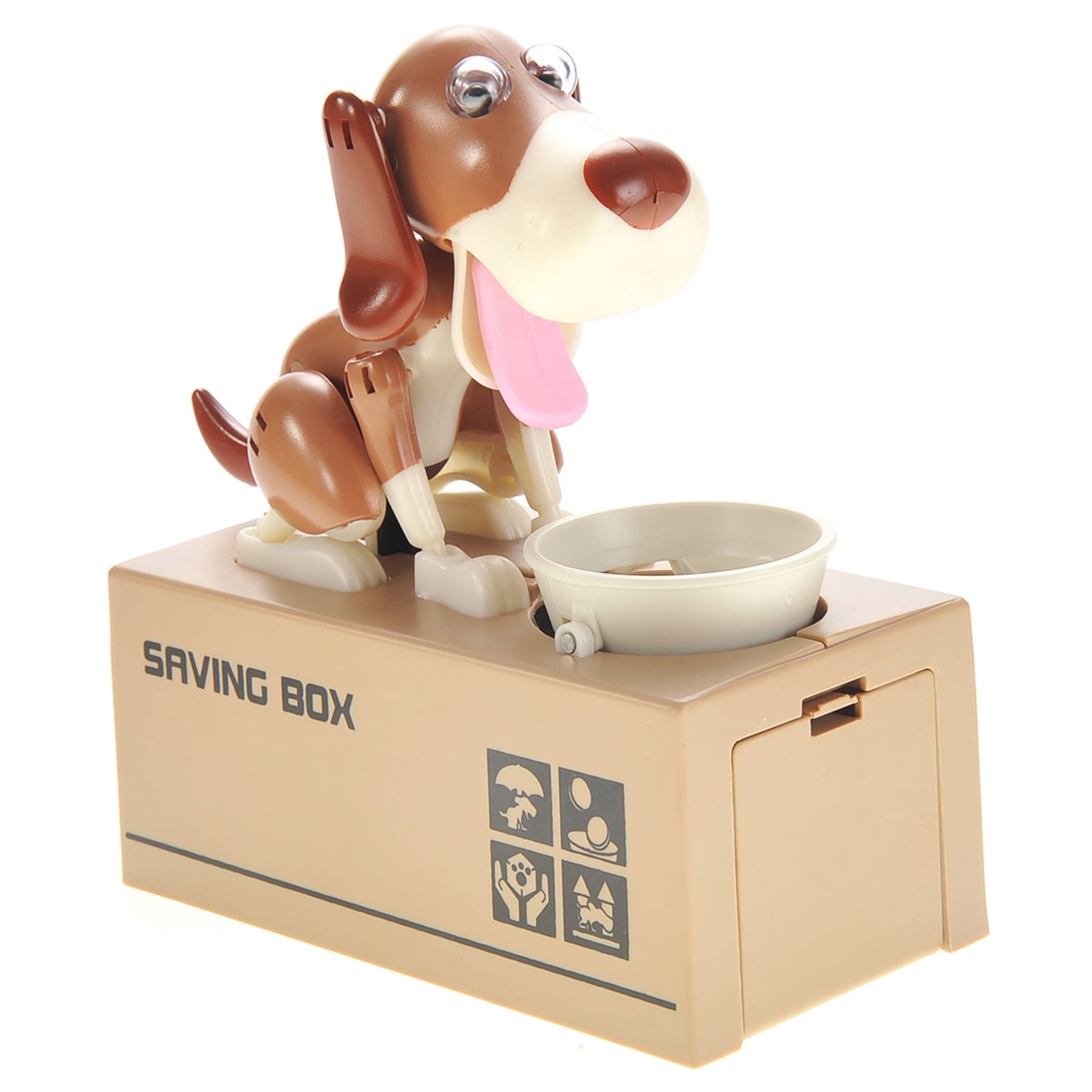 Dog Piggy Bank for Kids, Cute Puppy Automatic Stealing Coin Bank, Dog ...