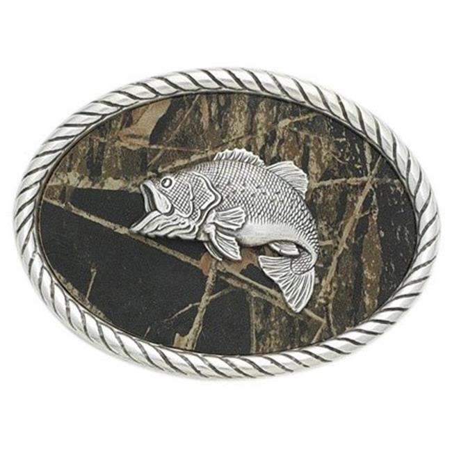 M&F Western Products 3707658 Mens Oval Rope Edge Bass Fish Buckle ...