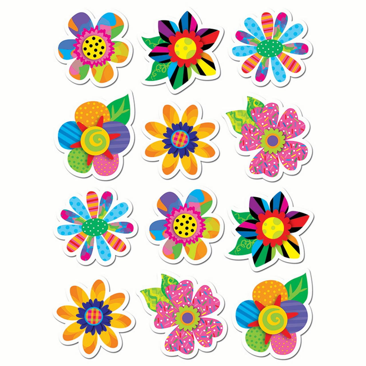 POPPIN PATTERNS SPRING FLOWERS STICKERS - Walmart.com