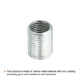 Uxcell M12 to M10 Thread Adapters Sleeve Reducing Nut 15mm Screw Pipe ...