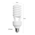 45W Spiral Fluorescent Light Bulb with E27 Socket - 5500K Daylight ...