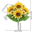 Ckraxd Artificial Sunflower Bouquet, Faux Sunflower Flowers, Decorative ...