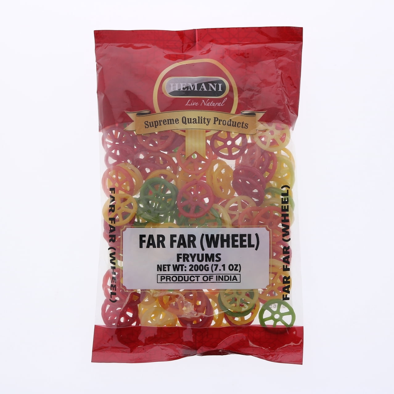 HEMANI Far Far Fryum Wheel 7.1 OZ (200g) - Puffed Snack - Ready to Fry ...