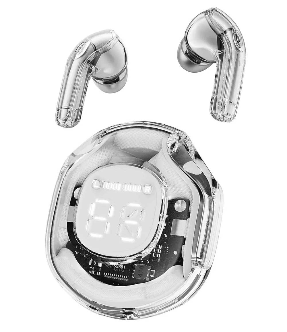 Audífonos Bluetooth 5.3 Inalámbricos De Transparente Blanco | Walmart ...