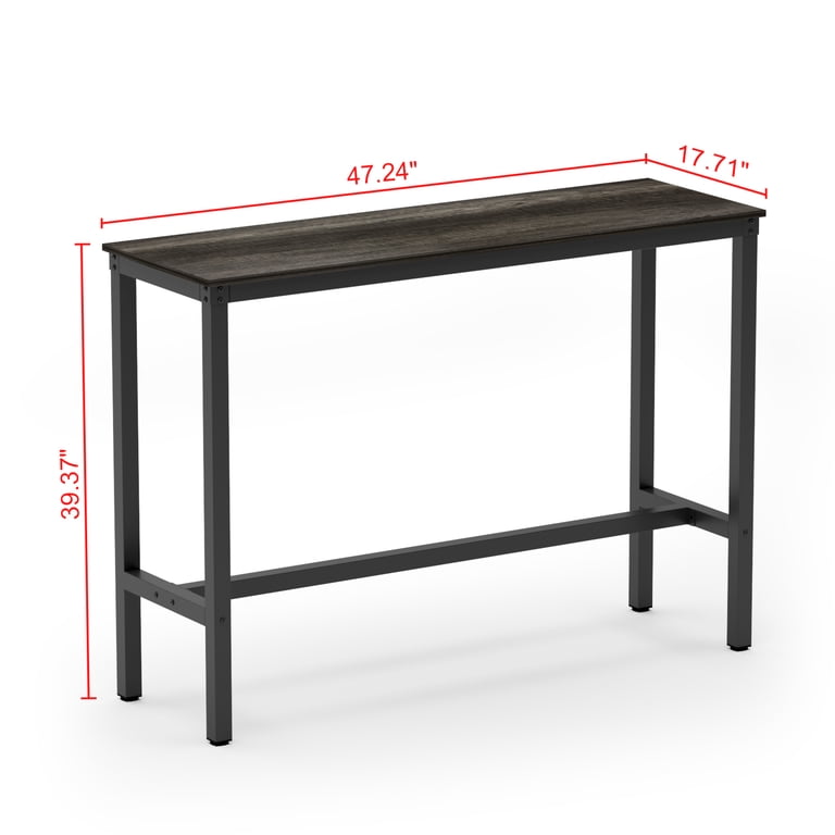 Round High Table 2-Tier Round Bar Table - 36.6 Inch High Top Pub Table ...