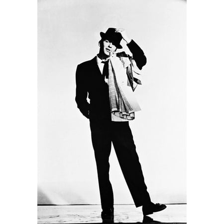 Frank Sinatra 24x36 Poster Classic in Hat & Coat - Walmart.com