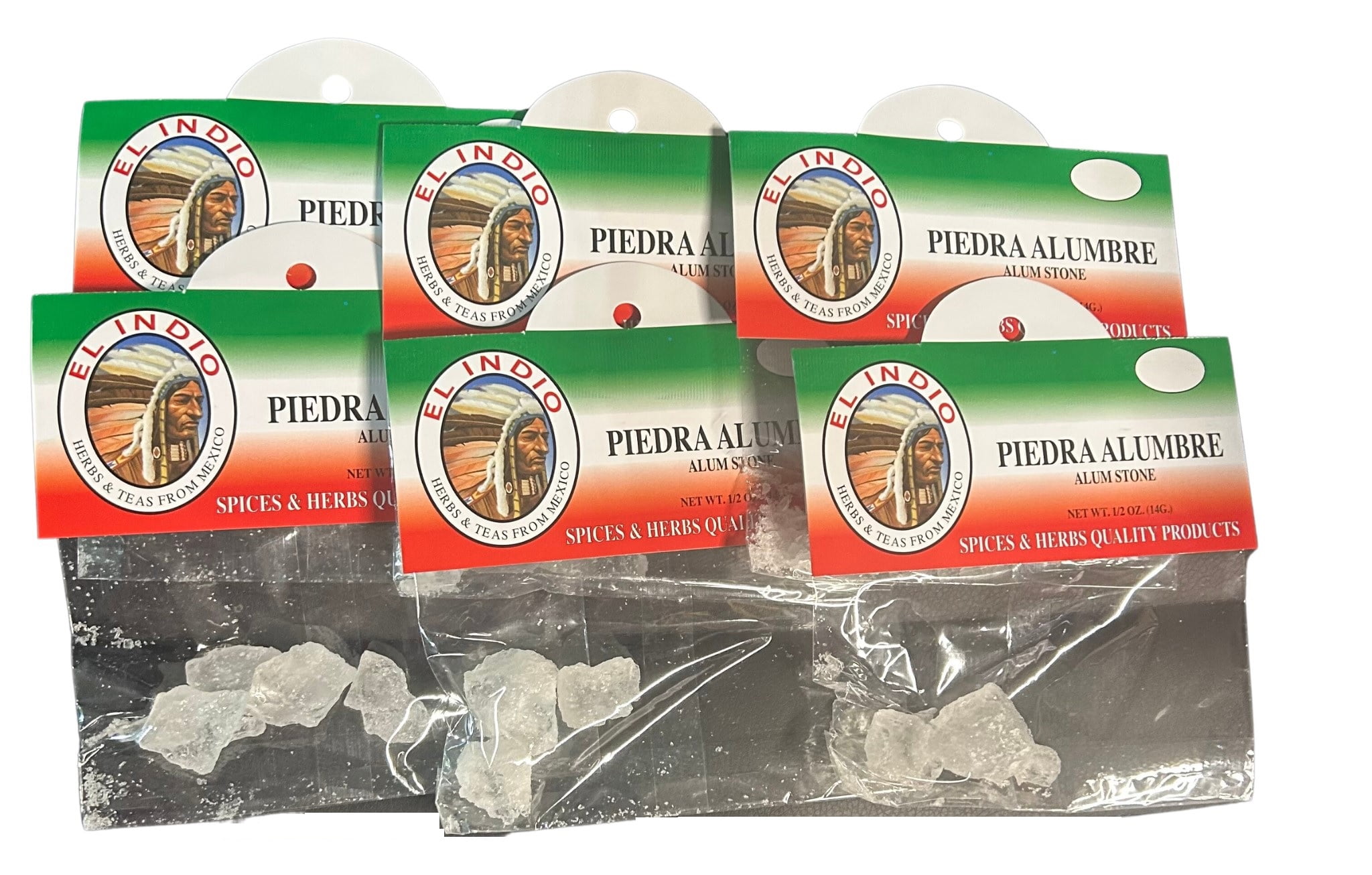 El Indio Piedra Alumbre/Alum Stone- 6-Pack - Walmart.com