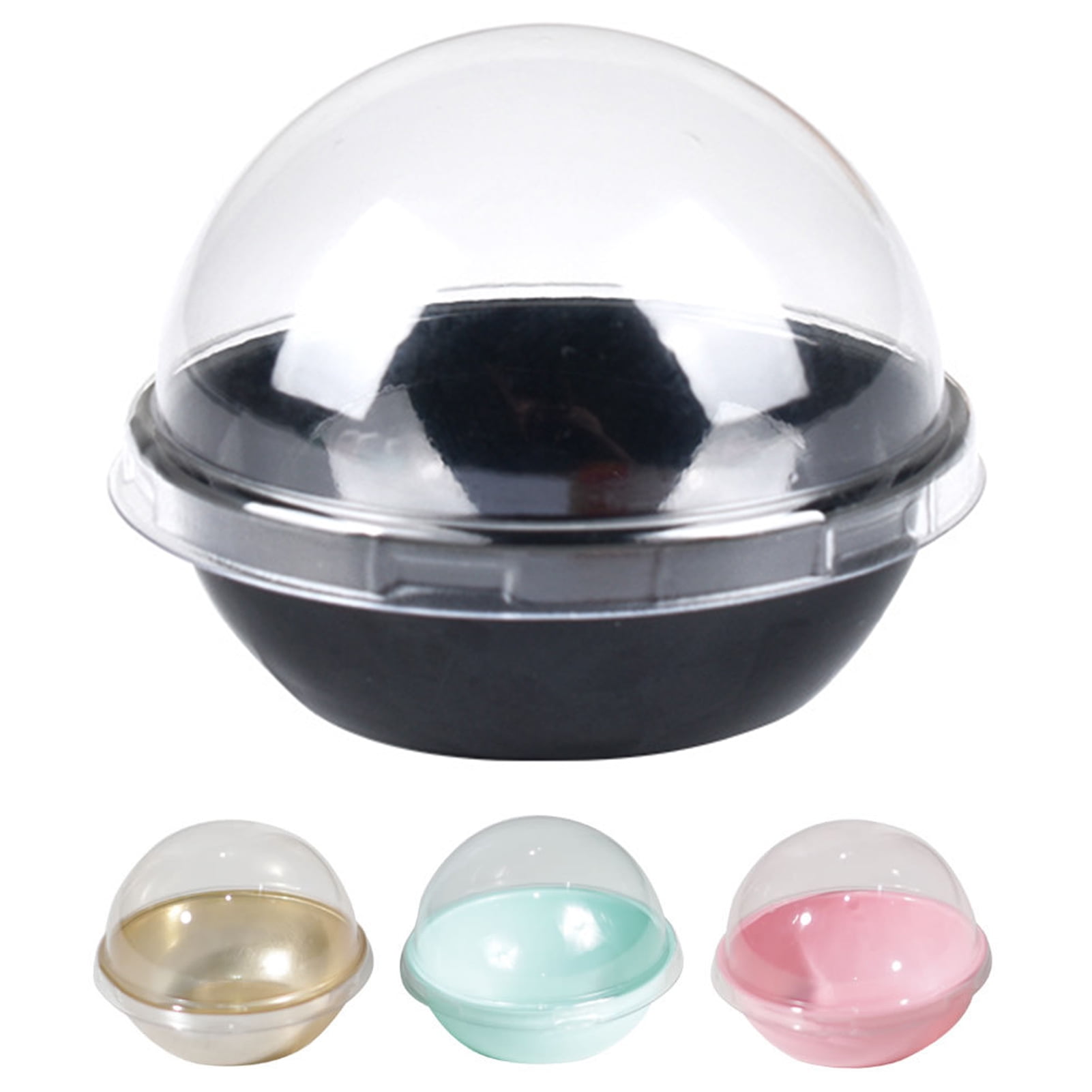 Walbest 50 Pack Egg-Yolk Puff Containers Disposable Plastic Kids Favor ...