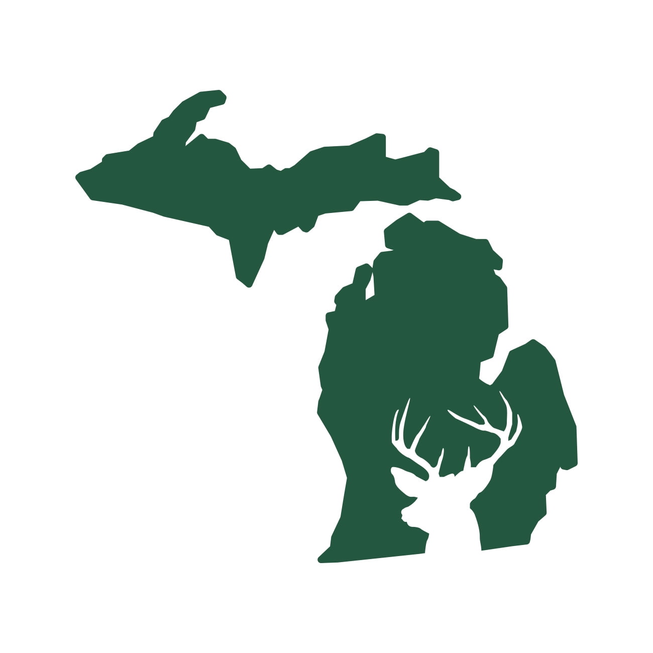Michigan Deer State Sticker Decal Die Cut - Self Adhesive Vinyl ...