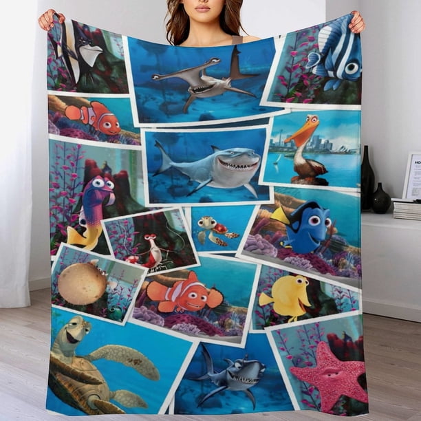 Manta de dibujos animados de Buscando a Nemo, suave y acogedora manta ...