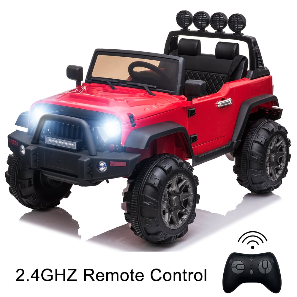 12V Battery Powered Ride On Truck Car for Kids, 3 Speeds Remote Control ...