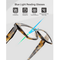 3-Pack Women's Reading Glasses with Blue Light Blocking and Anti-Glare ...