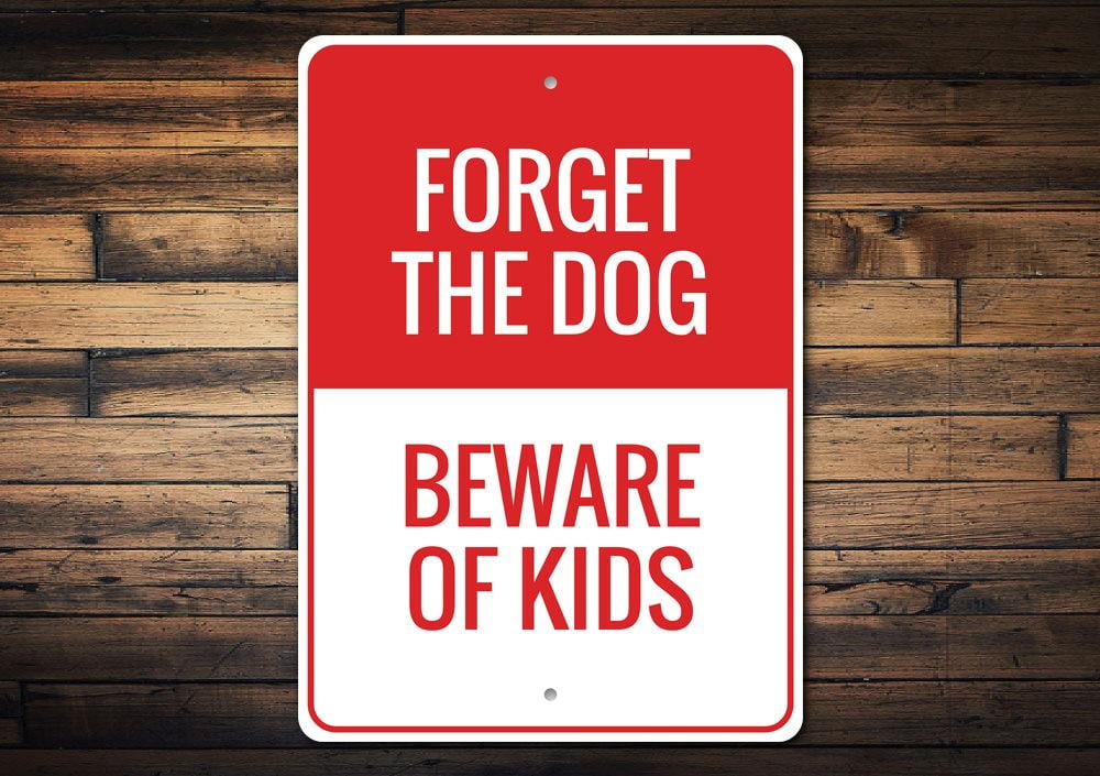 Beware of Kids Novelty Sign, Metal Wall Decor - 10x14 inches - Walmart.com