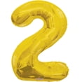 XL 34" Jumbo Number 2 Gold Foil Balloon Party Decorations - Walmart.com
