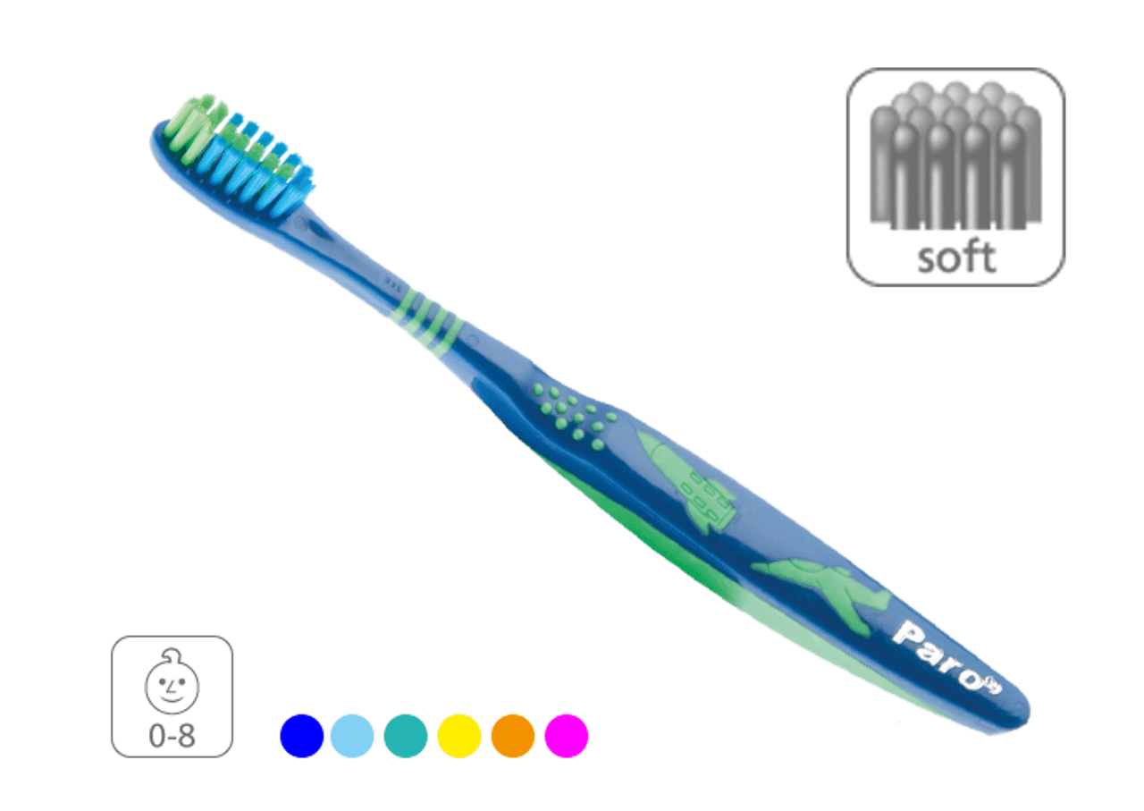 Paro Junior 742 | Kid's Toothbrush with Rounded head, Longer Soft ...