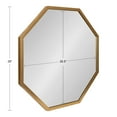 Kate and Laurel Laverty Glam Framed Octagon Wall Mirror, 28 x 28, Gold ...