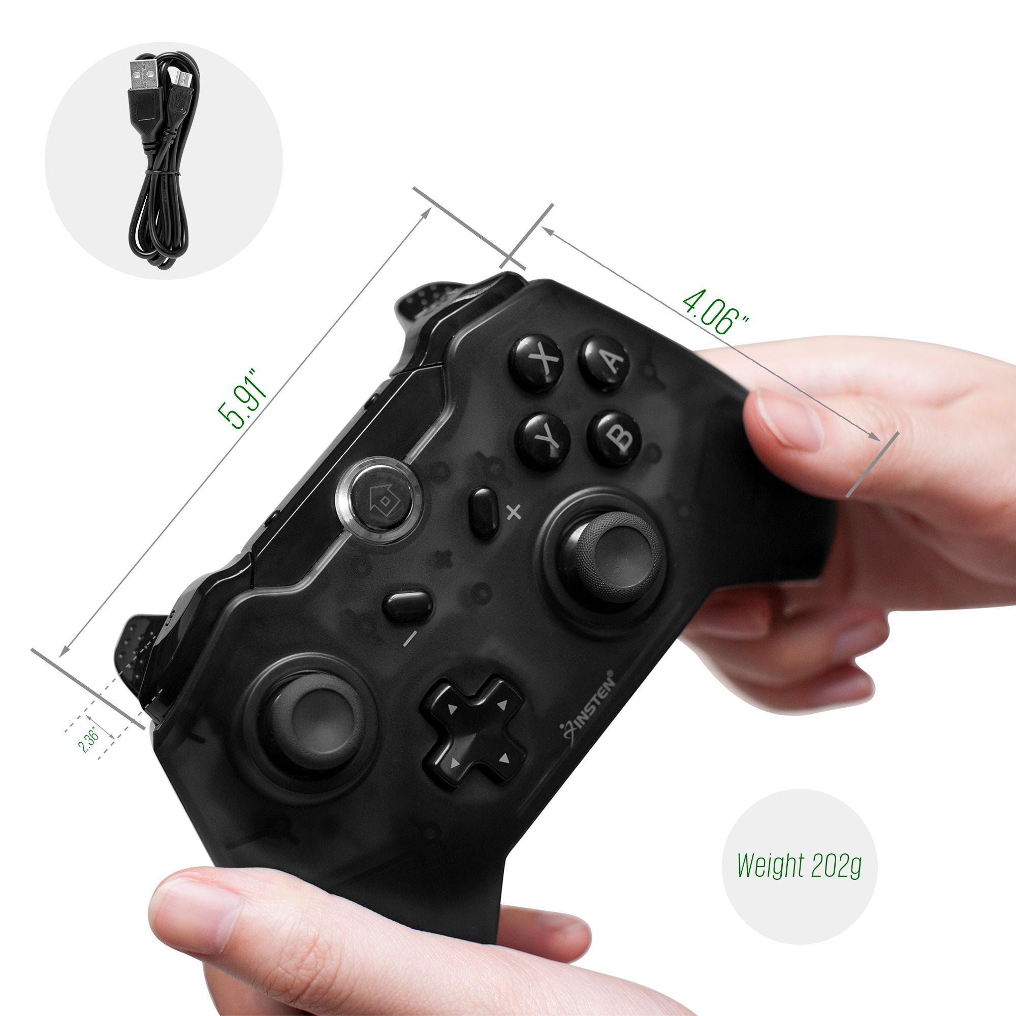 Insten Wireless Pro Controller Gamepad Joypad Remote For Nintendo ... Insten Wireless Pro Controller Gamepad Joypad Remote For Nintendo ...