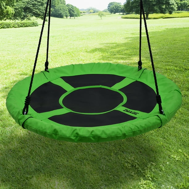 Children's Flying Saucer Swing Playground Platform Tree Swing Nylon ...