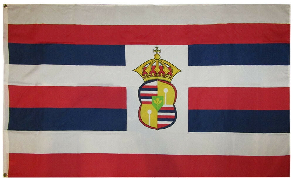 3x5 Royal Standard of King Kalakaua Hawaii Kanaka Crown Flag Polyester ...