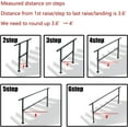 5-Step Handrails for Outdoor Steps, HandRail Fit 4 or 5 Steps Outdoor ...