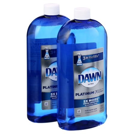 Dawn Platinum Dish Soap, Grease Remover, Fresh Rapids Scent, Foam ...