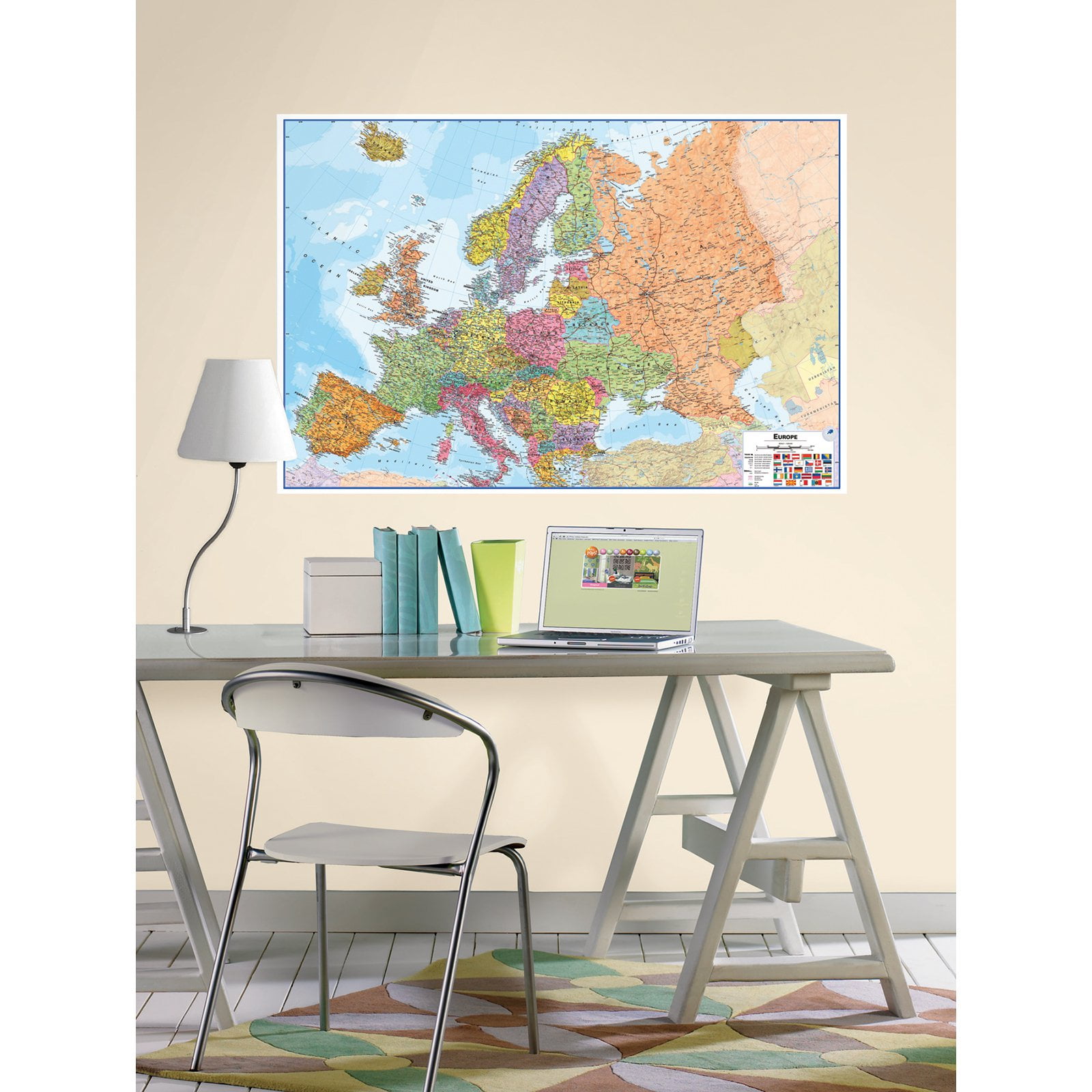 WallPops Europe Dry Erase Map Decal - Walmart.com