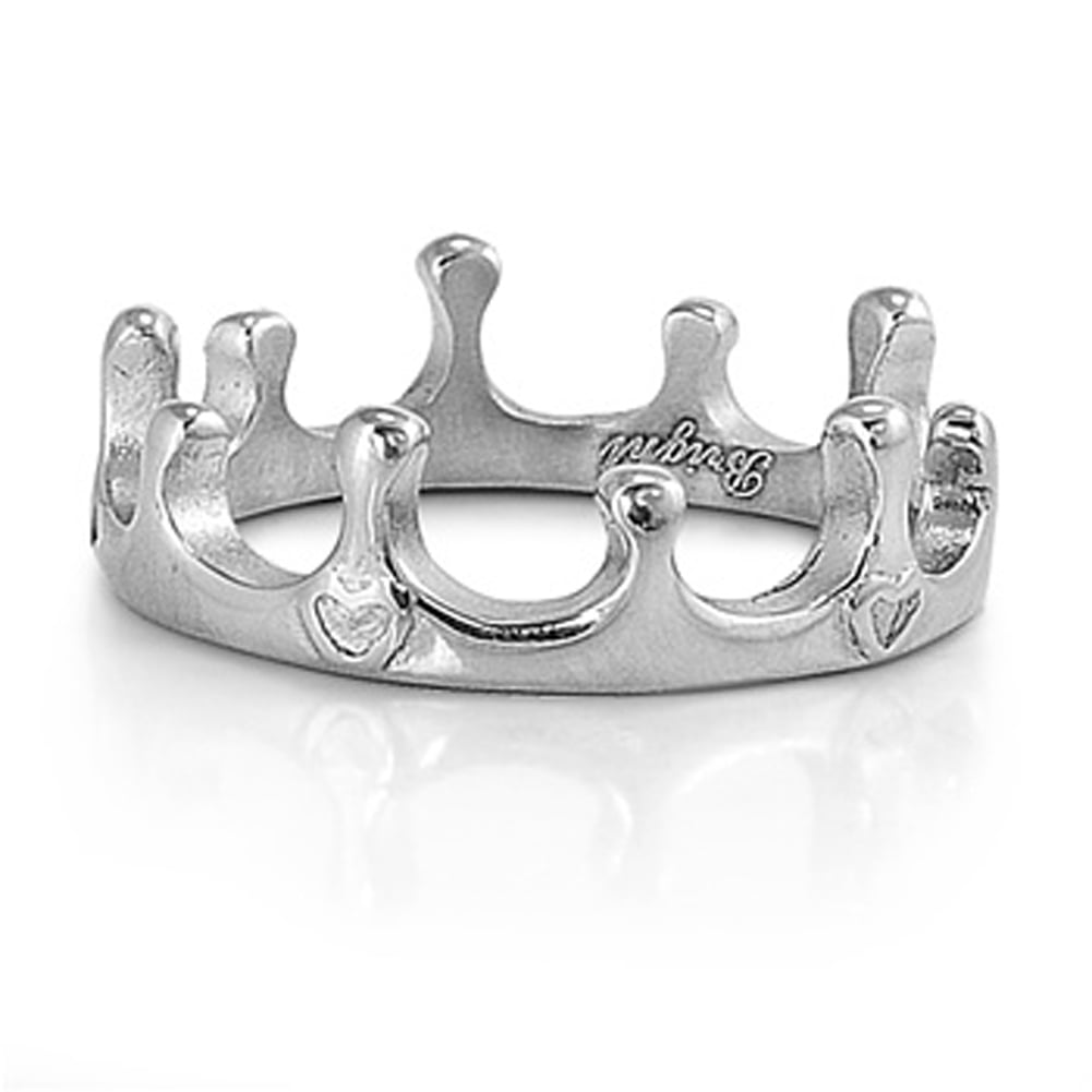 Women s Crown Ring Stainless Steel Band USA 7mm Gray Jewelry Female women-s-crown-ring-stainless-steel-band-usa-7mm-gray-jewelry-female